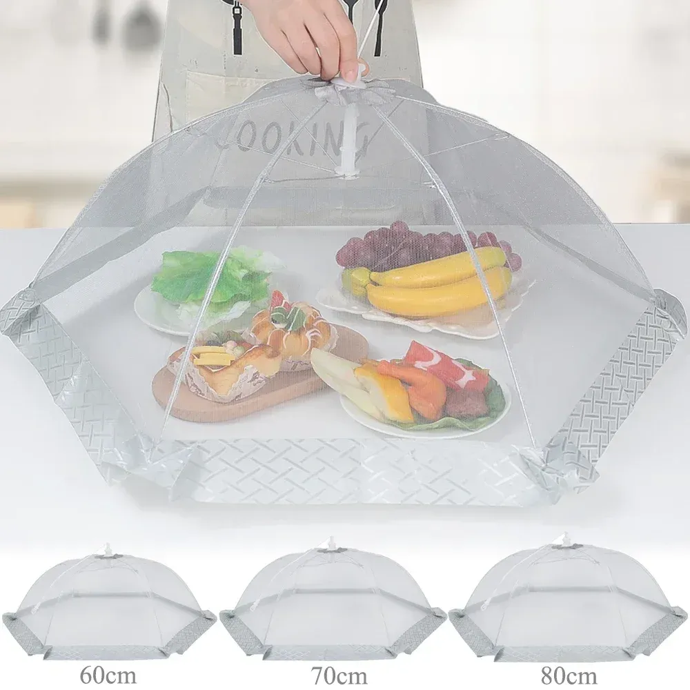 Foldable Kitchen And Dining Table Food Cover With Anti Fly Mosquito Pop ...