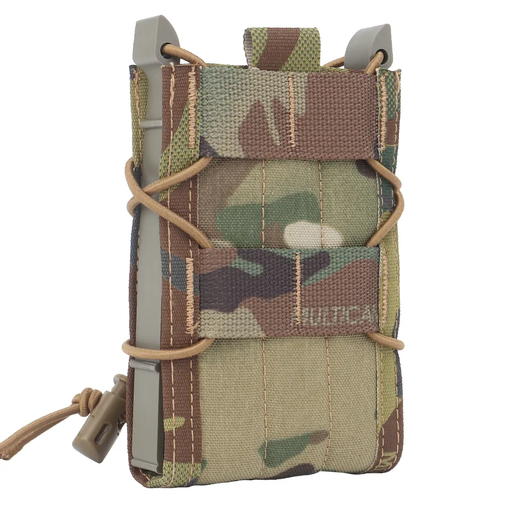 Tactical Molle Mag Pouch For AK AR 5.56/7.62mm Rifle Mags Holder Fast ...