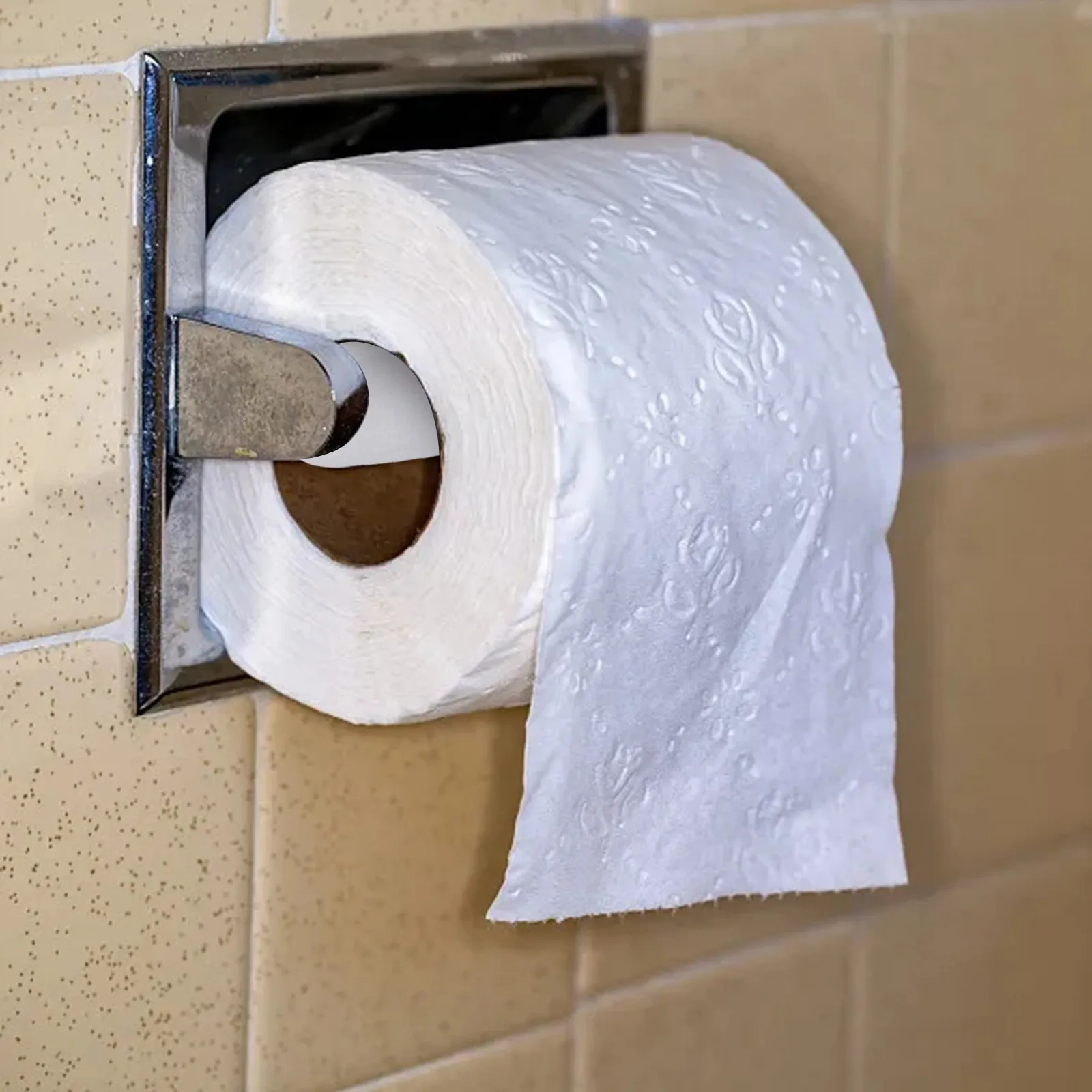 DHgate.com:Adjustable Stainless Steel Paper Towel Holder Telescopic Rod ...