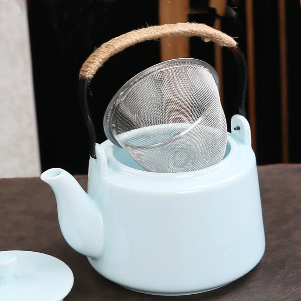 DHgate.com:Exquisite Ceramic Teapot with Anti-Scalding Handle and ...