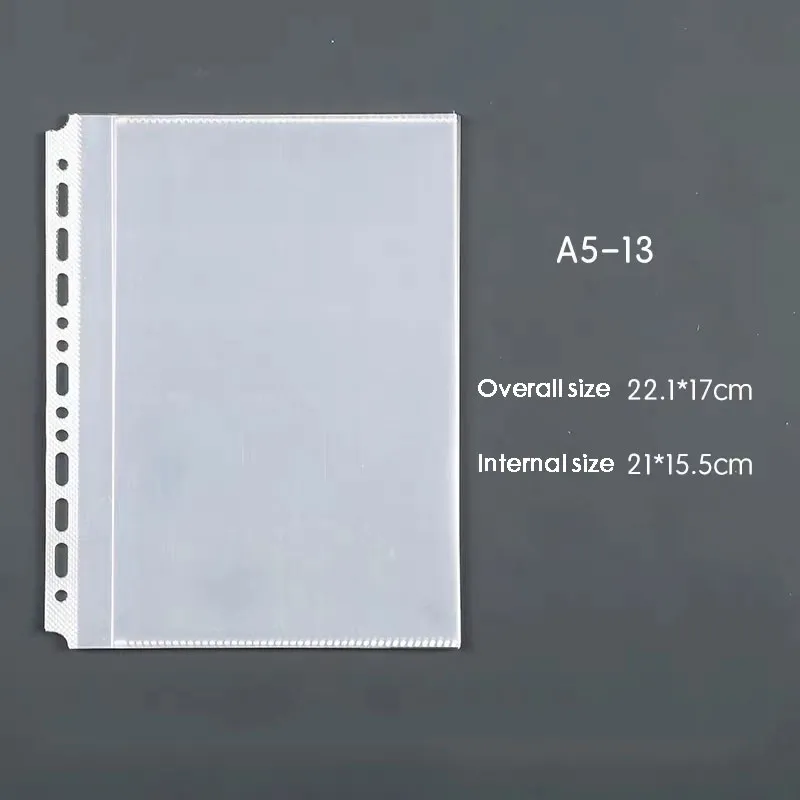 DHgate.com:20 Pack A5 13-Hole Binder Pockets, PVC Clear Loose Leaf ...
