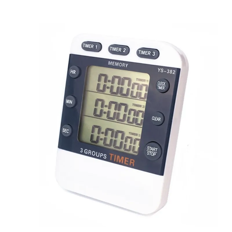 DHgate.com:3-Channel Digital Kitchen Timer w/ Magnetic Back - Loud Alarm, Clock, Stopwatch ...