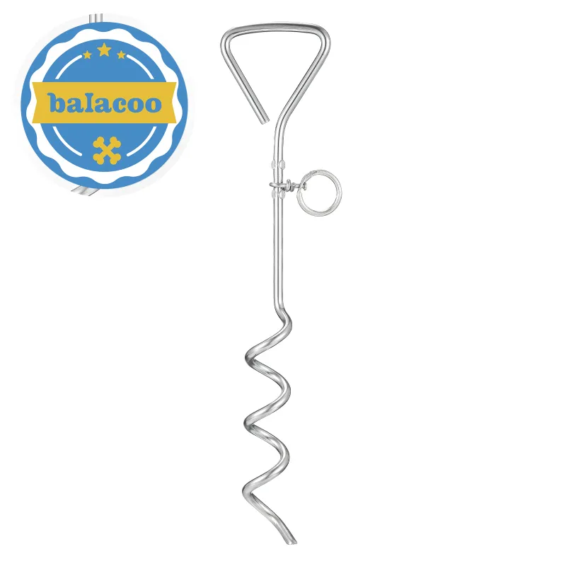 Outdoor Dog body leash for dogs Anchor Stake with Ground Spiral for ...