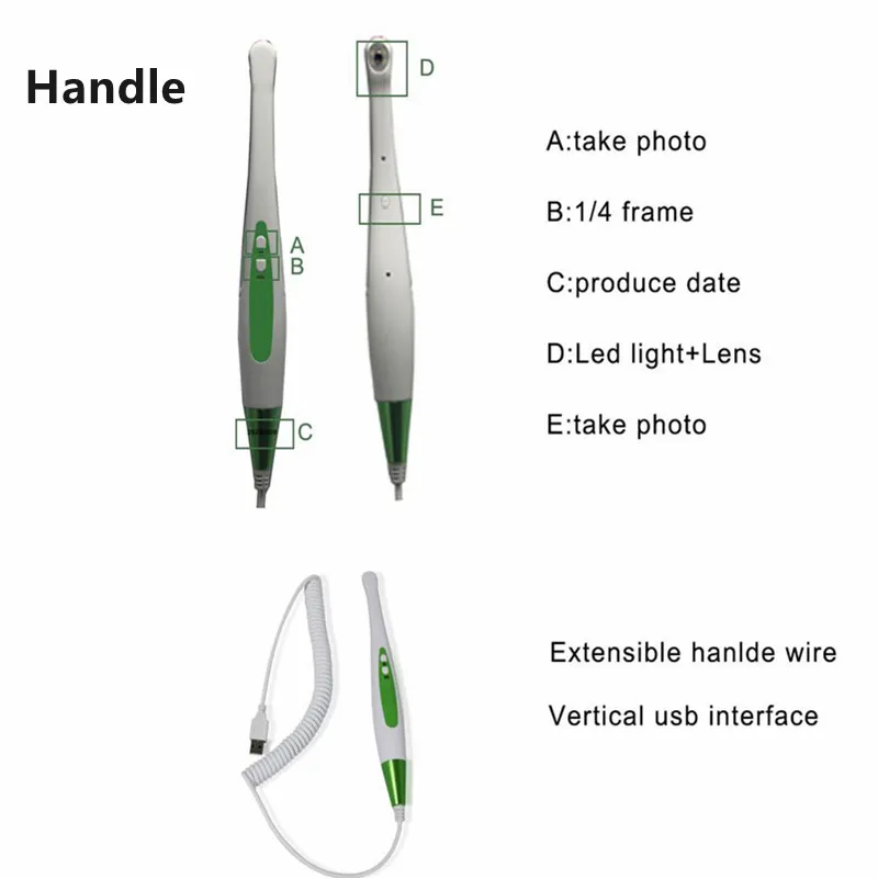512GB Micro Intraoral Camera - HD Visual Root Canal Removal Mouth ...