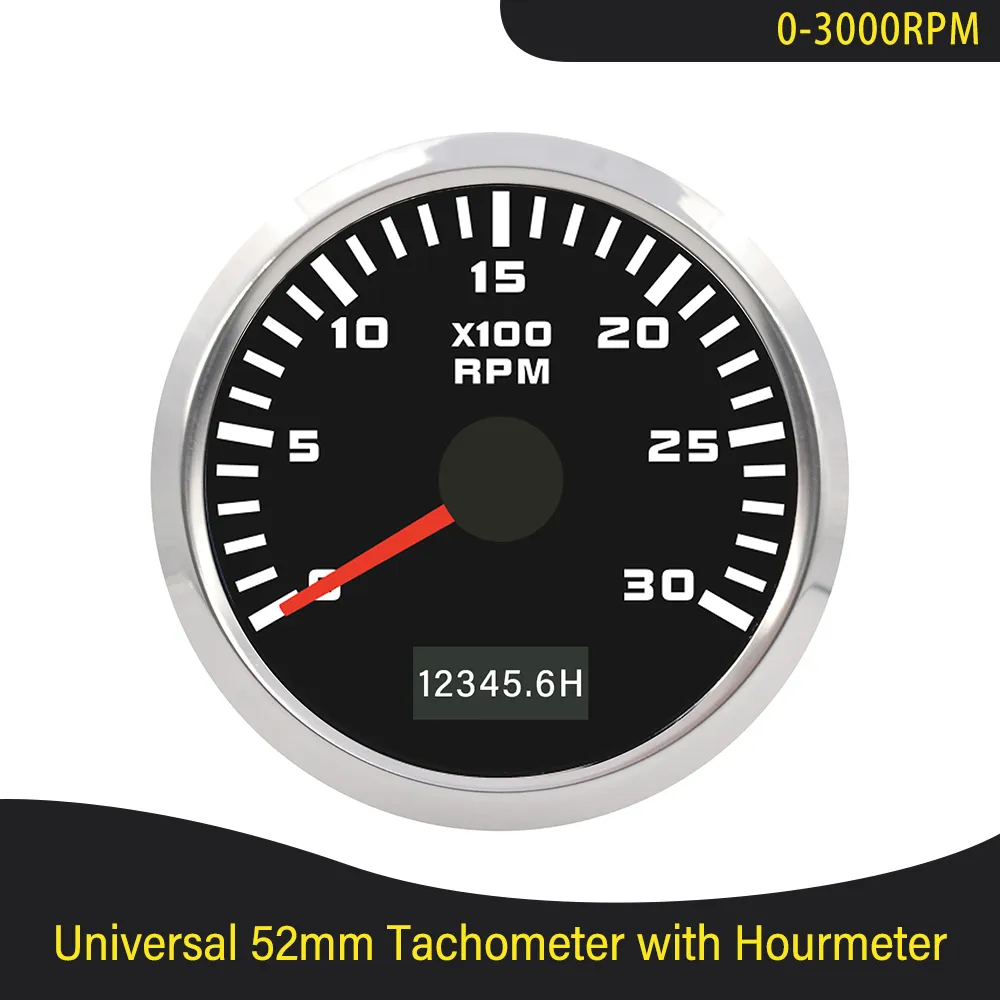 DHgate.com:52mm Universal Tachometer RPM Meter with Red Backlight, 0 ...