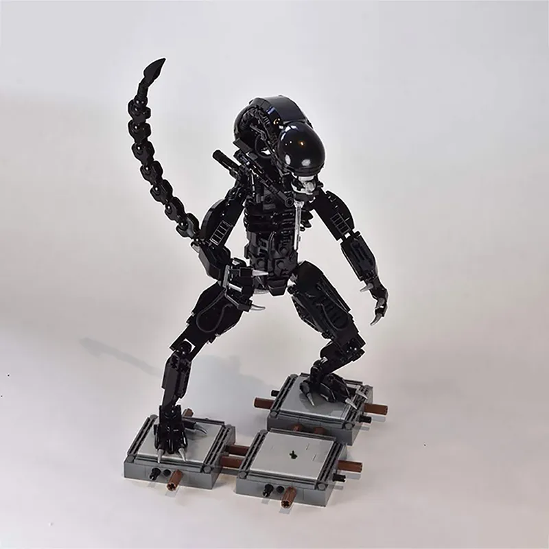 Xenomorpheed Wooden Alien Figures Mech Model Building Blocks High-tech ...