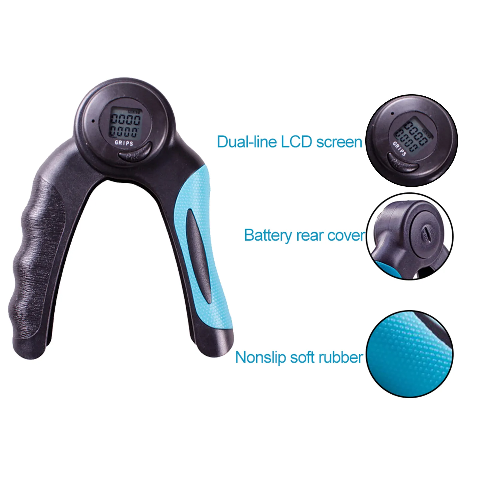 Adjustable Hand Grip Strengthener with Spring for Forearm and Finger ...