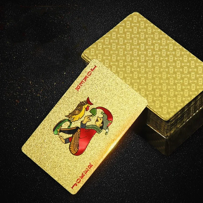 Gold Waterproof Deck of Cards: Washable, Flexible, Perfect for Parties ...