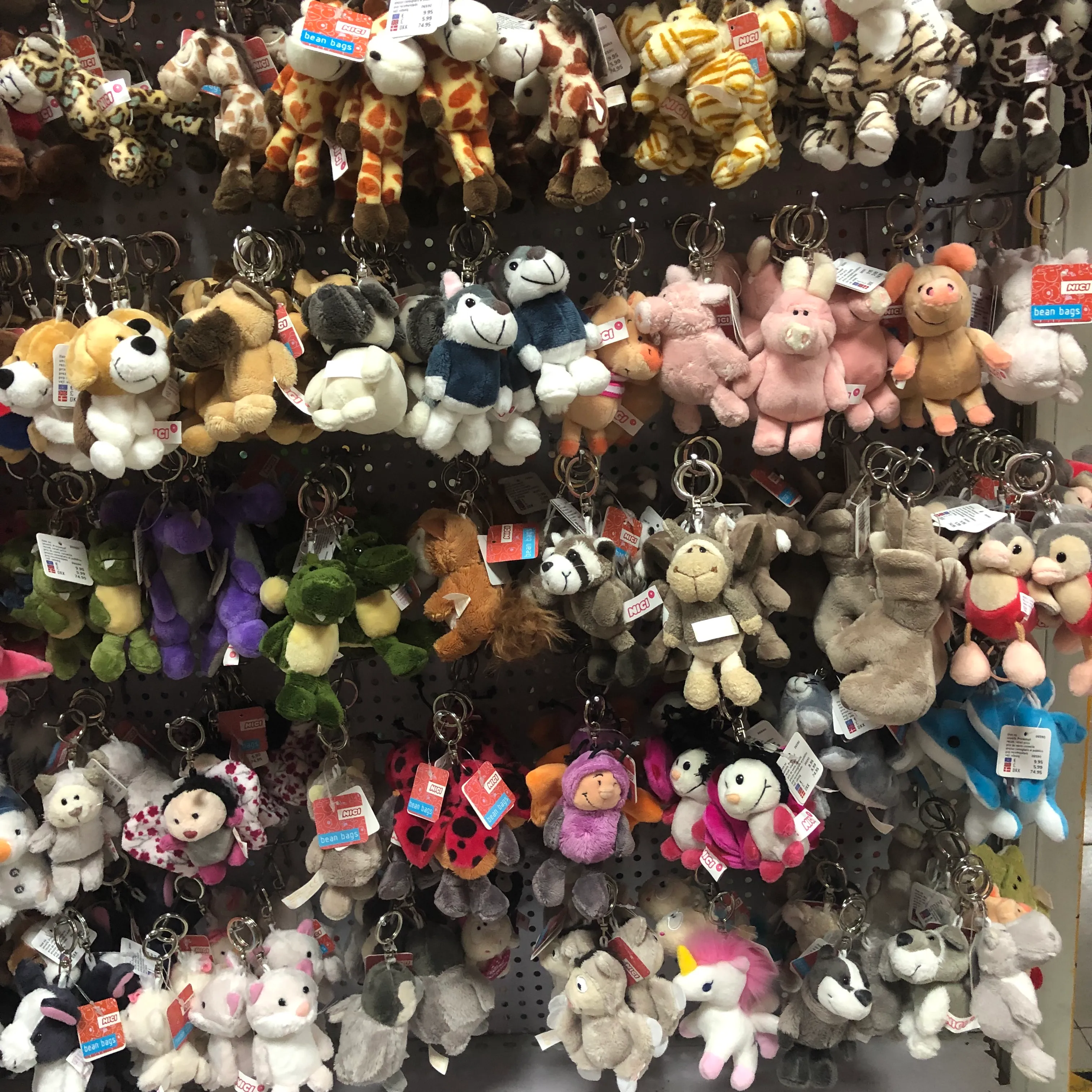 Jungle Brother Plush Keychains 10cm Stuffed Tiger & Elephant Animals ...
