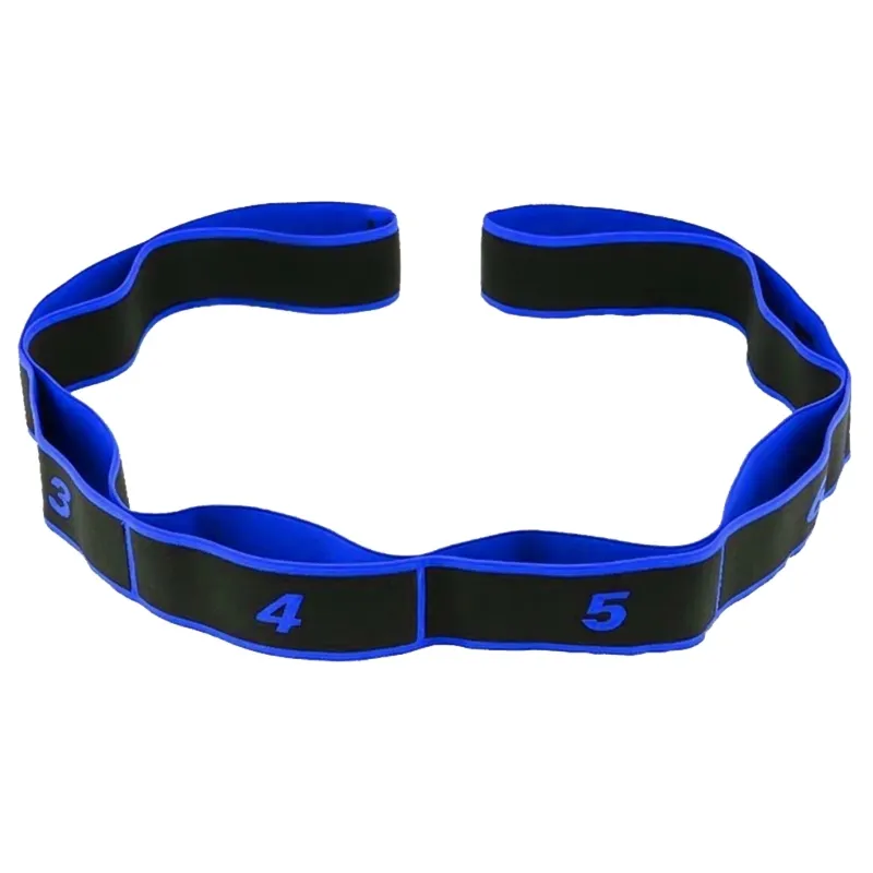 Exercise Strap 6.5 ft with Numbered Loop, High Elastic Yoga Stretch ...