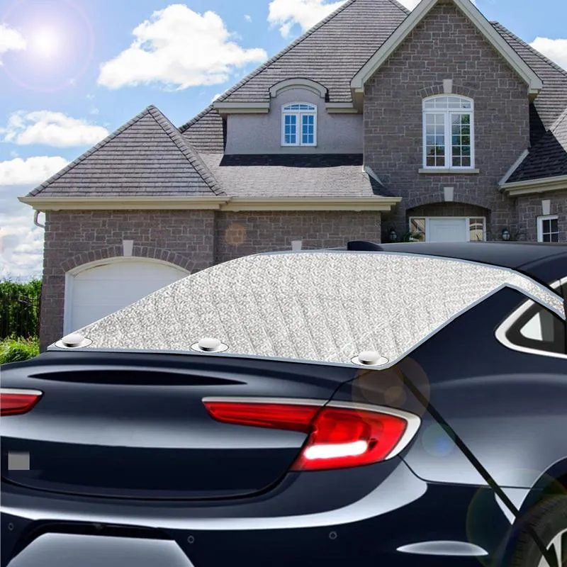 All-Weather Car Windshield Snow Cover - Waterproof, Windproof Sunshade ...