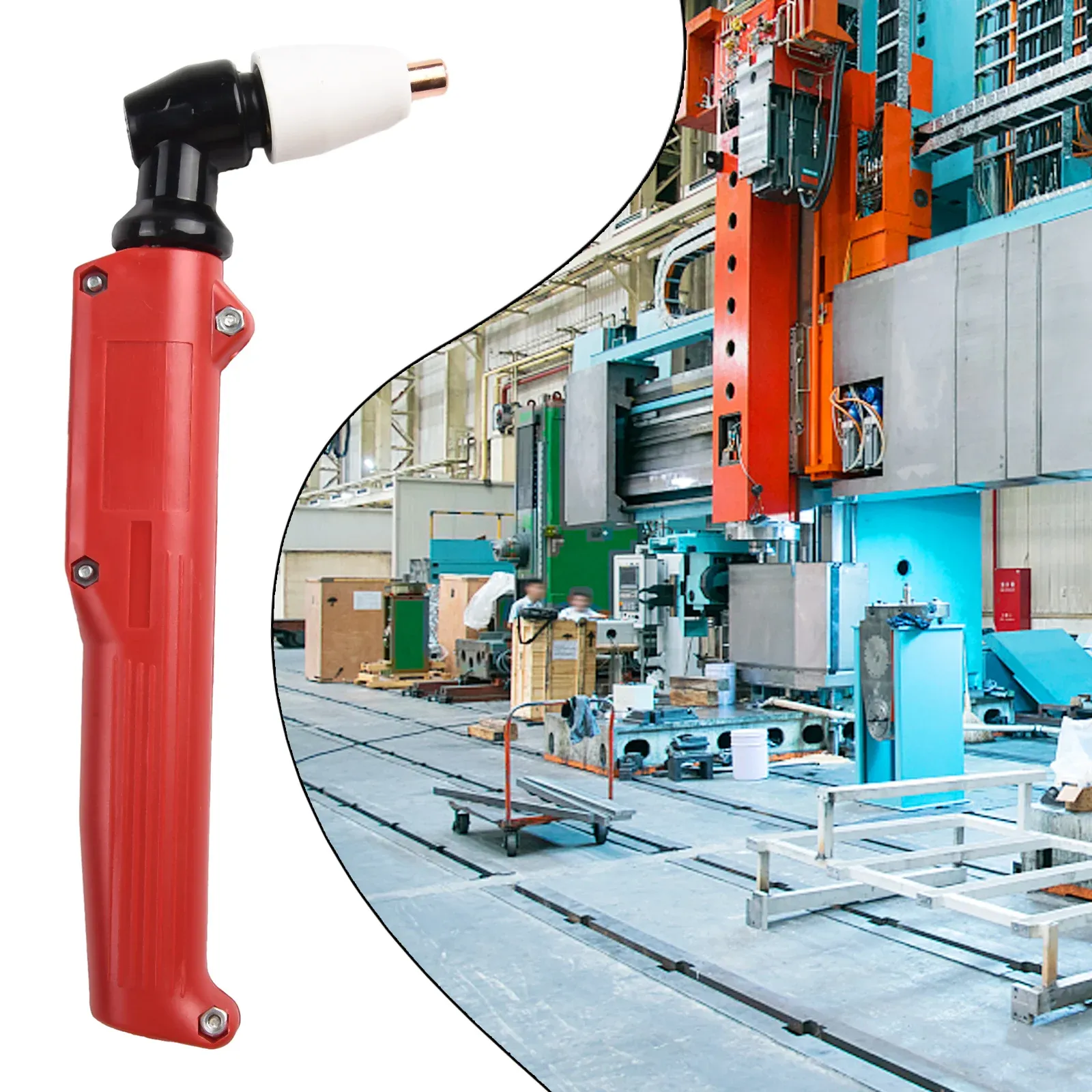 PT31 Air Plasma Cutting Torch Head Body - High Frequency, 40A Rated, 4. ...