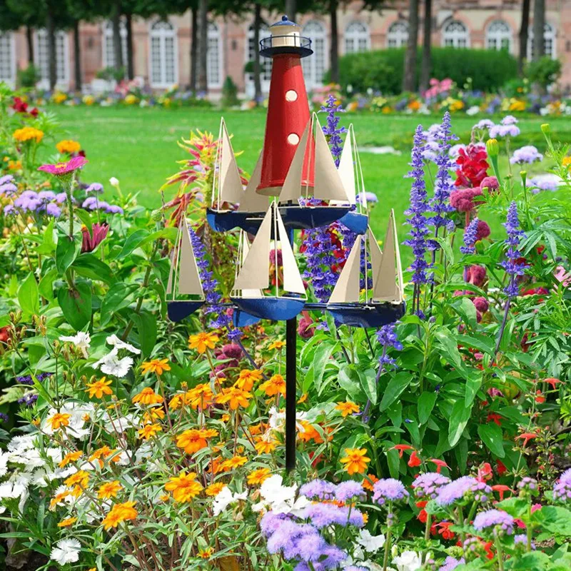 Metal Windmill Sailboat Garden Ornament Unique... From Ddmyjun, $77.47 ...