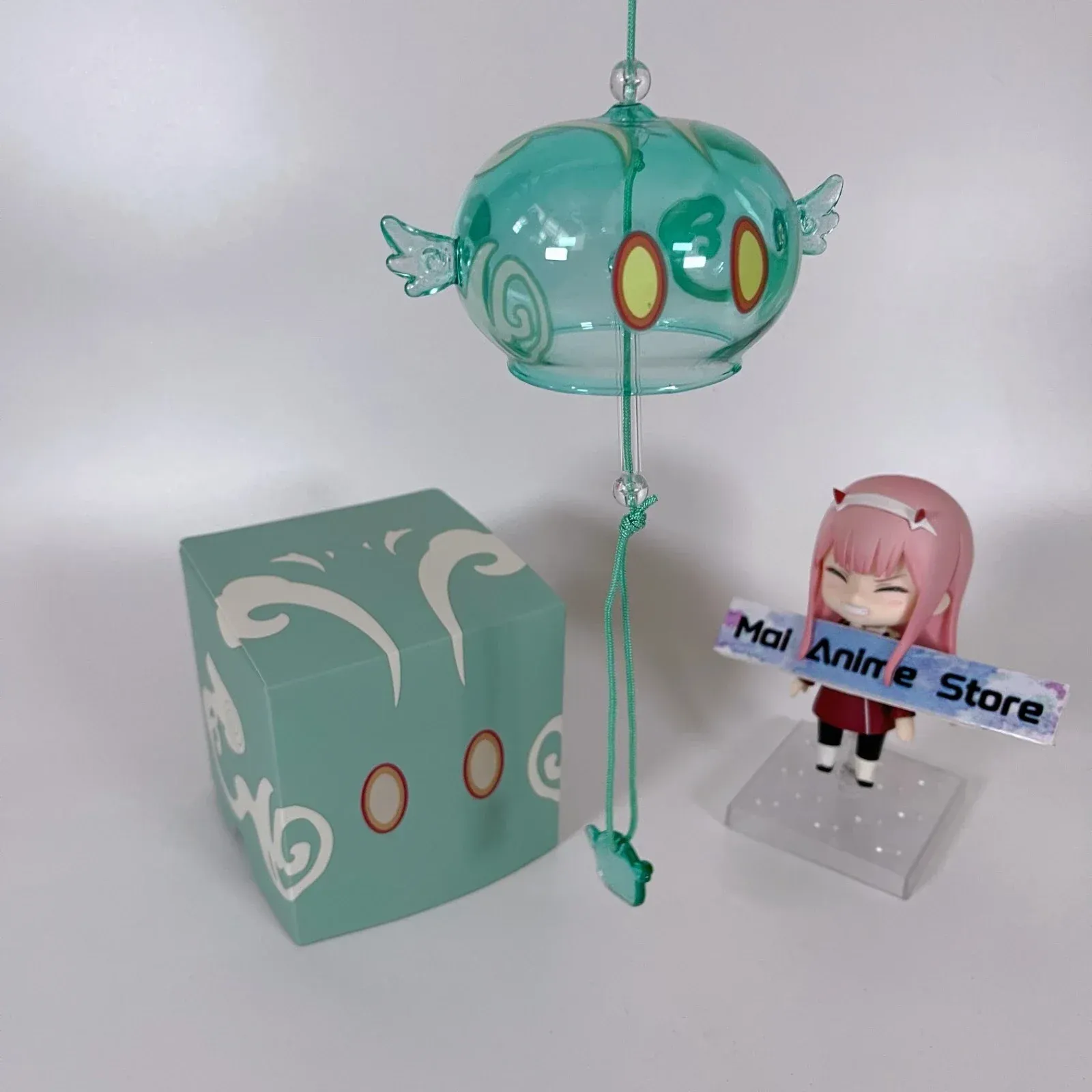 2024Genshin Slime Chimes Pendant - Glass Wind Bell Japanese Home Decor ...