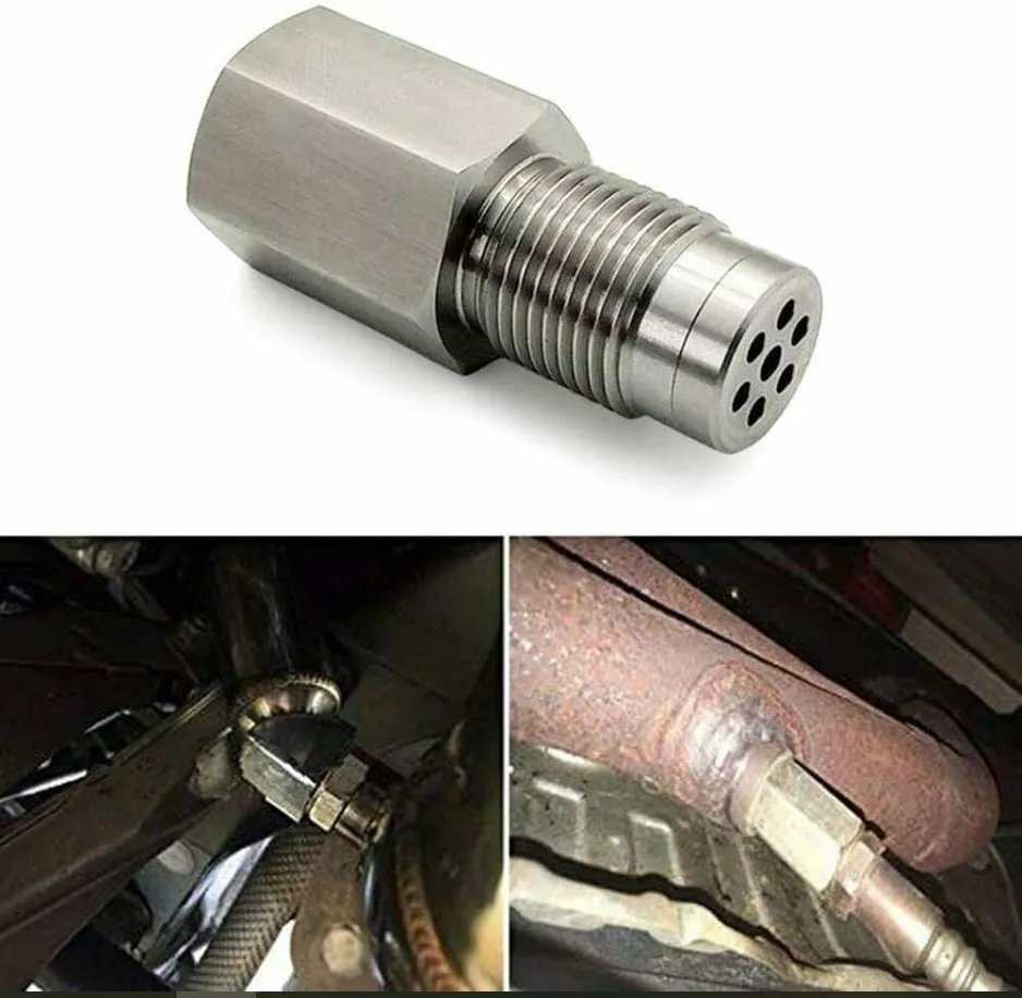 DHgate.com:18x1.5 O2 Sensor Extender Adapter with Mini Catalytic ...