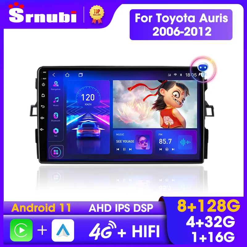 DHgate.com:Srnubi 2 Din Android 11 Car Radio for Toyota Auris E150 2006 - 2012 Carplay Andriod ...