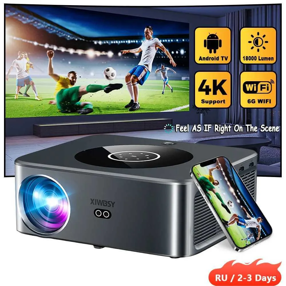 4K Portable Projector - Android, Auto Focus & Keystone Correction ...