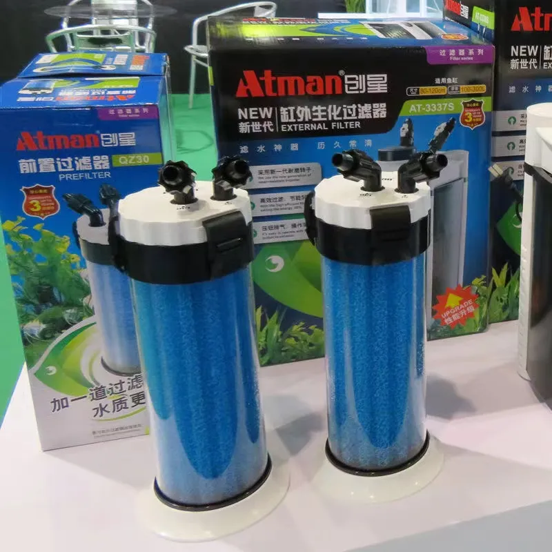 ATMAN Aquarium Fish Tank External filter in python Barrel with Pre ...