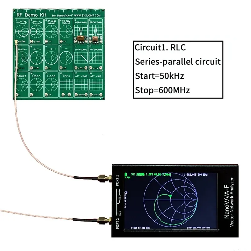 DHgate.com:50Khz-1GHz NanoVNA-F Vector Network Analyzer Test Board RF ...
