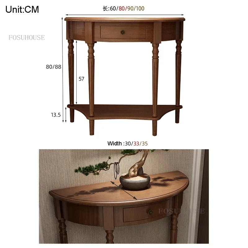 Chinese Solid Wood Console Tables Corridor Wall Entryways Table Modern ...
