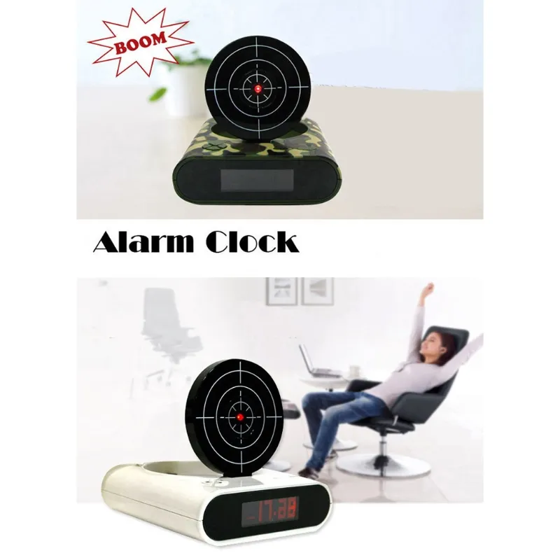 DHgate.com:Target-Laser Shooting Digital Alarm Clock for Kids and Heavy ...
