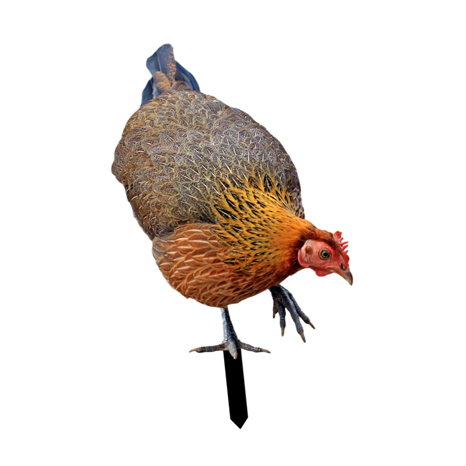 Handcrafted Resin Chicken Statue: Vibrant Garden Decor for Outdoor ...
