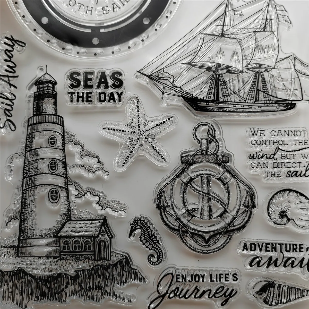 DHgate.com:"Clear Lighthouse Stamps & Dies Set for Cards: Storage ...