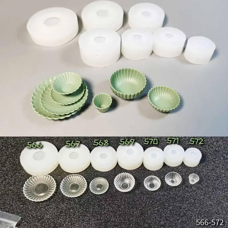 DHgate.com:Miniature Vintage Play Plates Set - Silicone Baking Mold ...