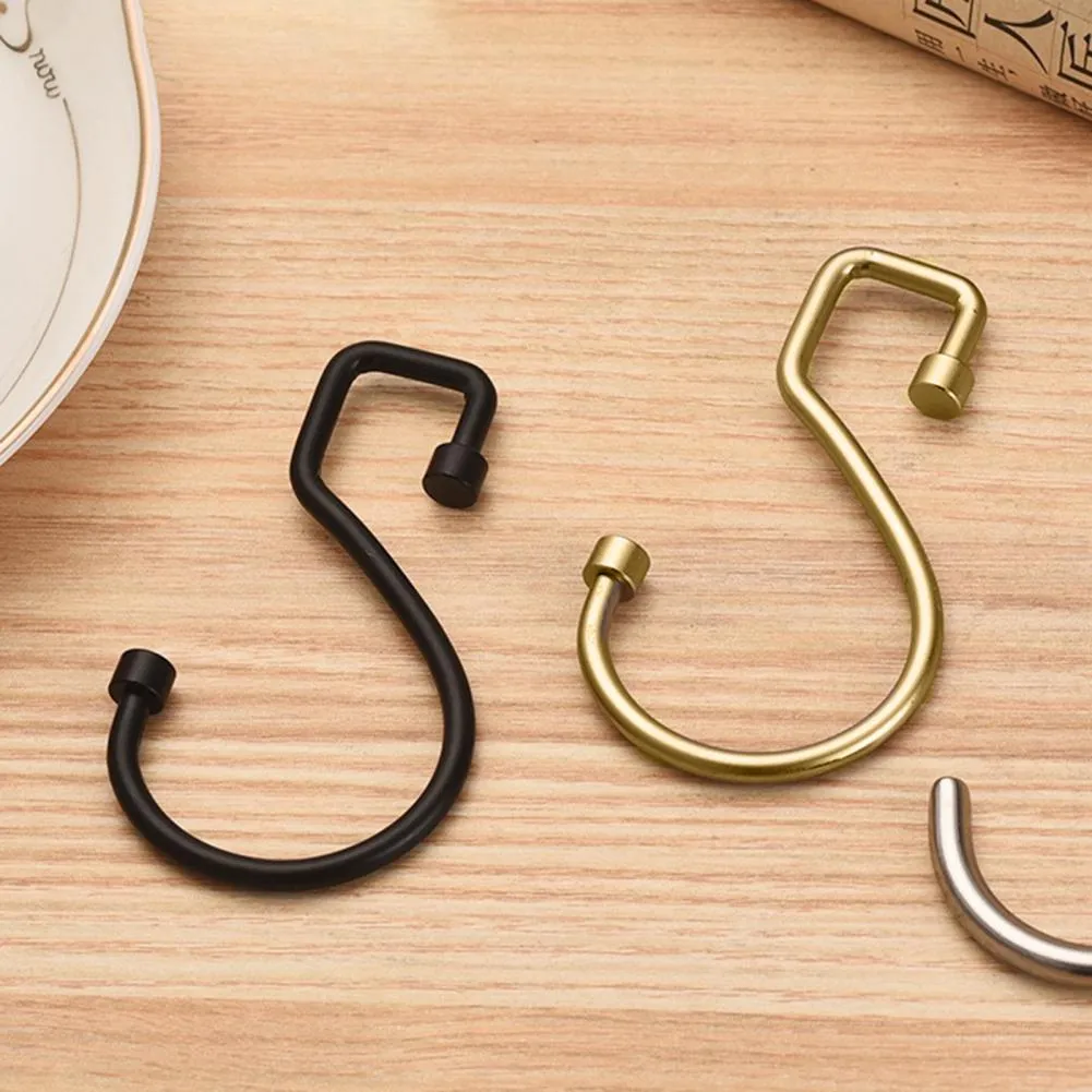 Rustproof Adjustable S-Shape Curtain Hooks for Space-Saving ...