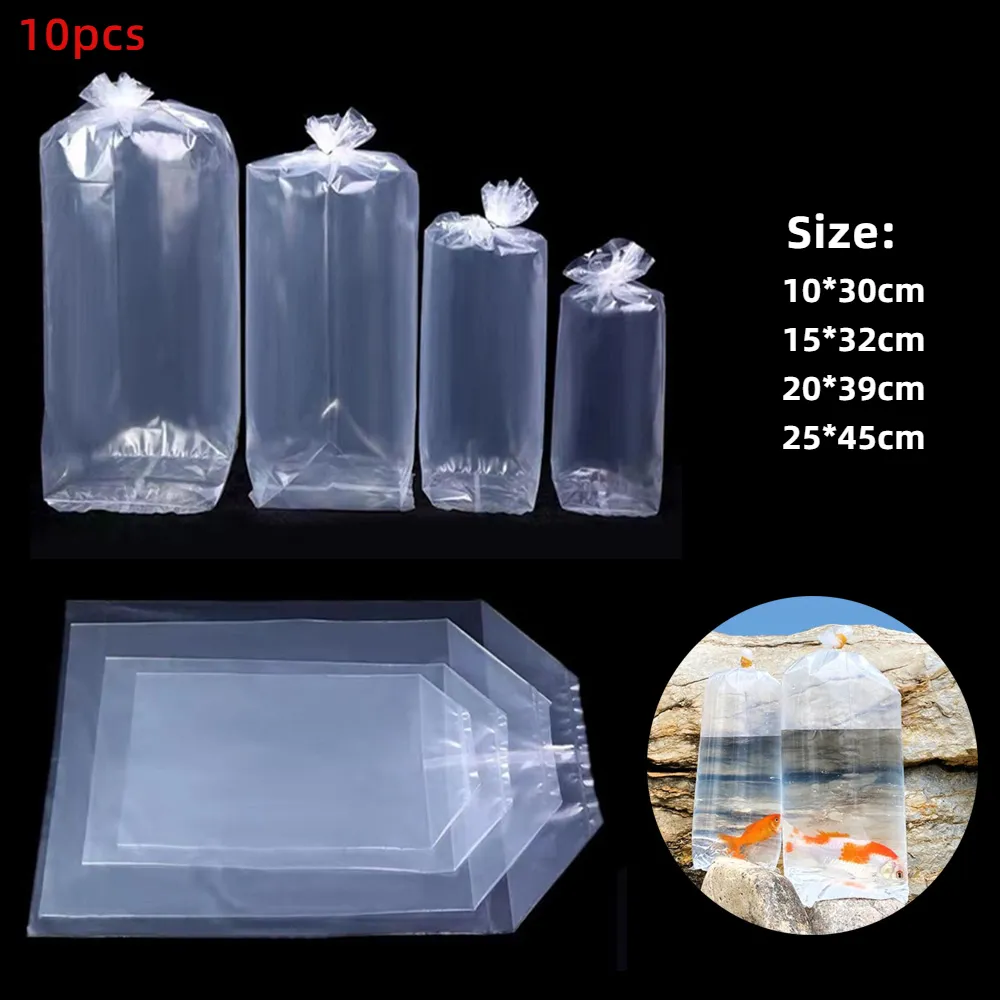 10 Pack Aquarium Breathing Bags - 10cmX30cm, 12cmX35cm, 14cmX40cm ...