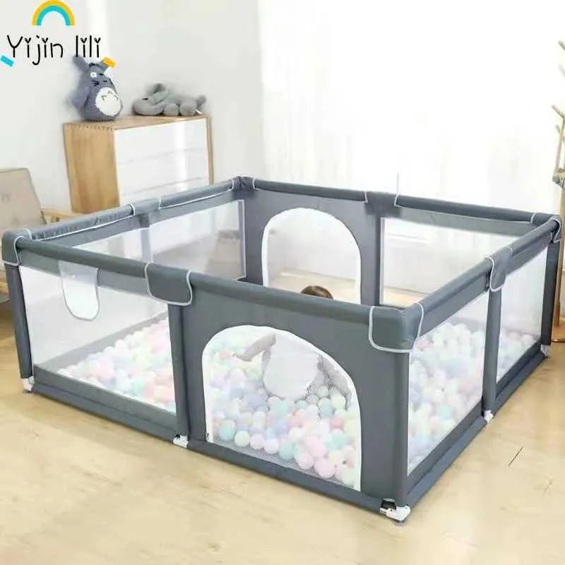 Play Fence Safety Gate Play Area: Double Door Children's Play Yard With ...