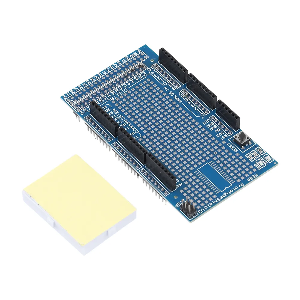 MEGA ProtoShield Mini PCB Breadboard 5/3.3V for Arduino MEGA 2560 R3 ...