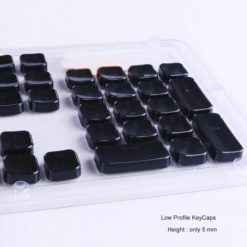 DHgate.com:Low Profile Crystal Edge Backlit Keyboard Keycaps (104 Keys ...