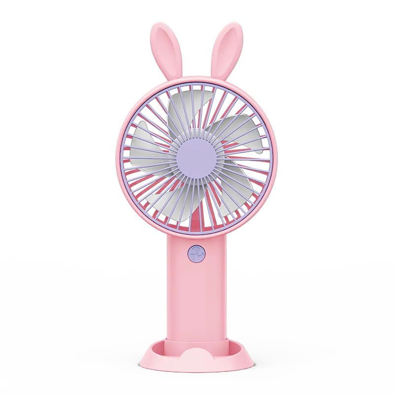 DHgate.com:2024Rechargeable USB Mini Fans, Portable Pink Rabbit Ear ...