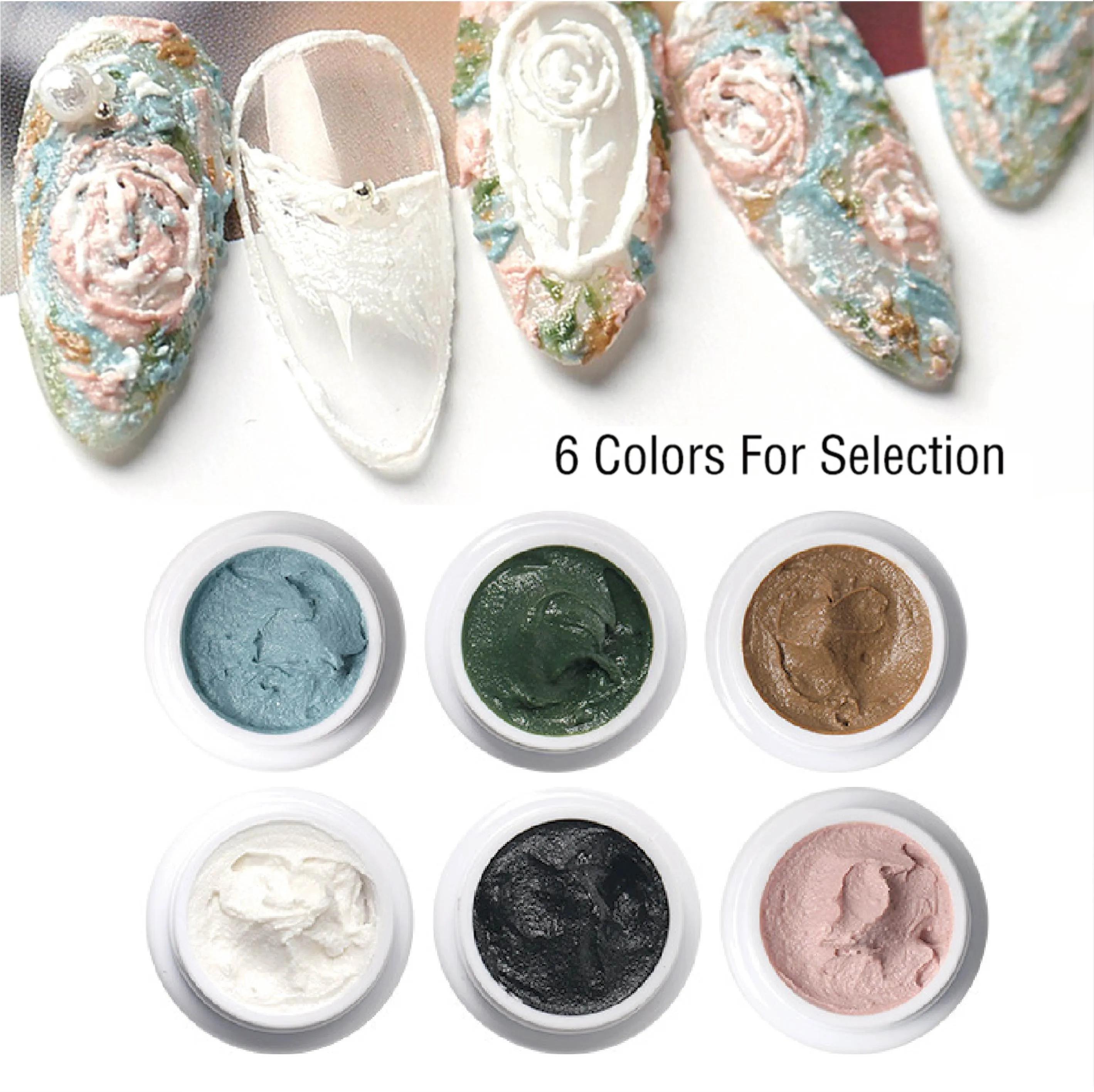 Sculpture Nail Gel 5D Carved Plasticine UV Gel Varnish for Creative DIY ...