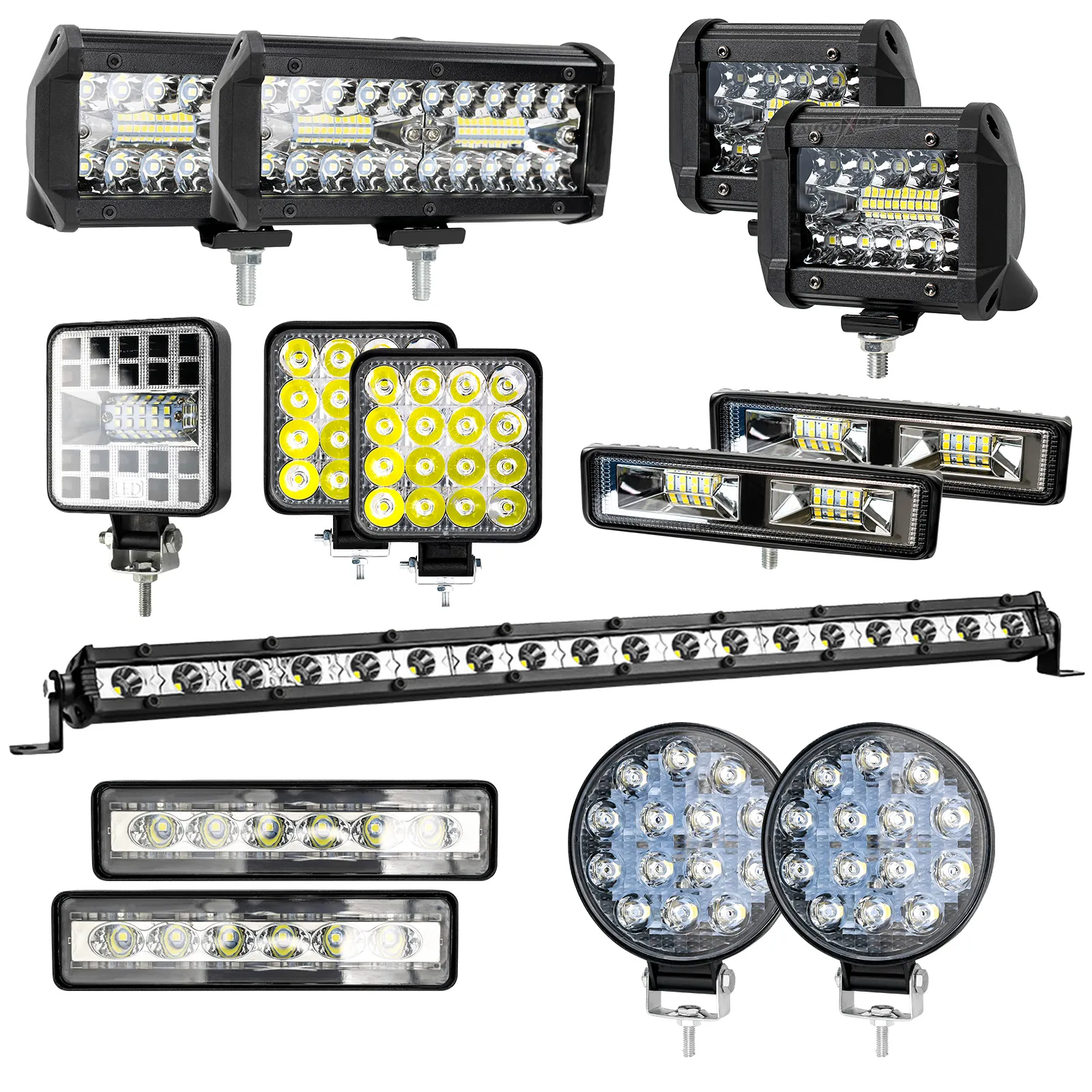 DHgate.com:Waterproof 20-inch 12V 24V LED Light Bar, Combo Spot Flood ...