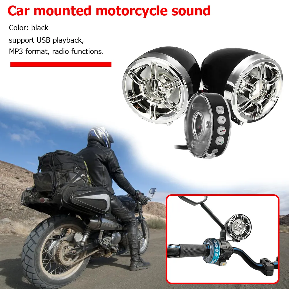 DHgate.com:2024Waterproof Motorcycle Bluetooth Speakers Audio System ...