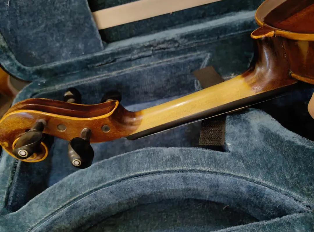 Handmade Flame Maple Solid Wood Violins 4/4 3/4 1/2 1/4 For Students ...