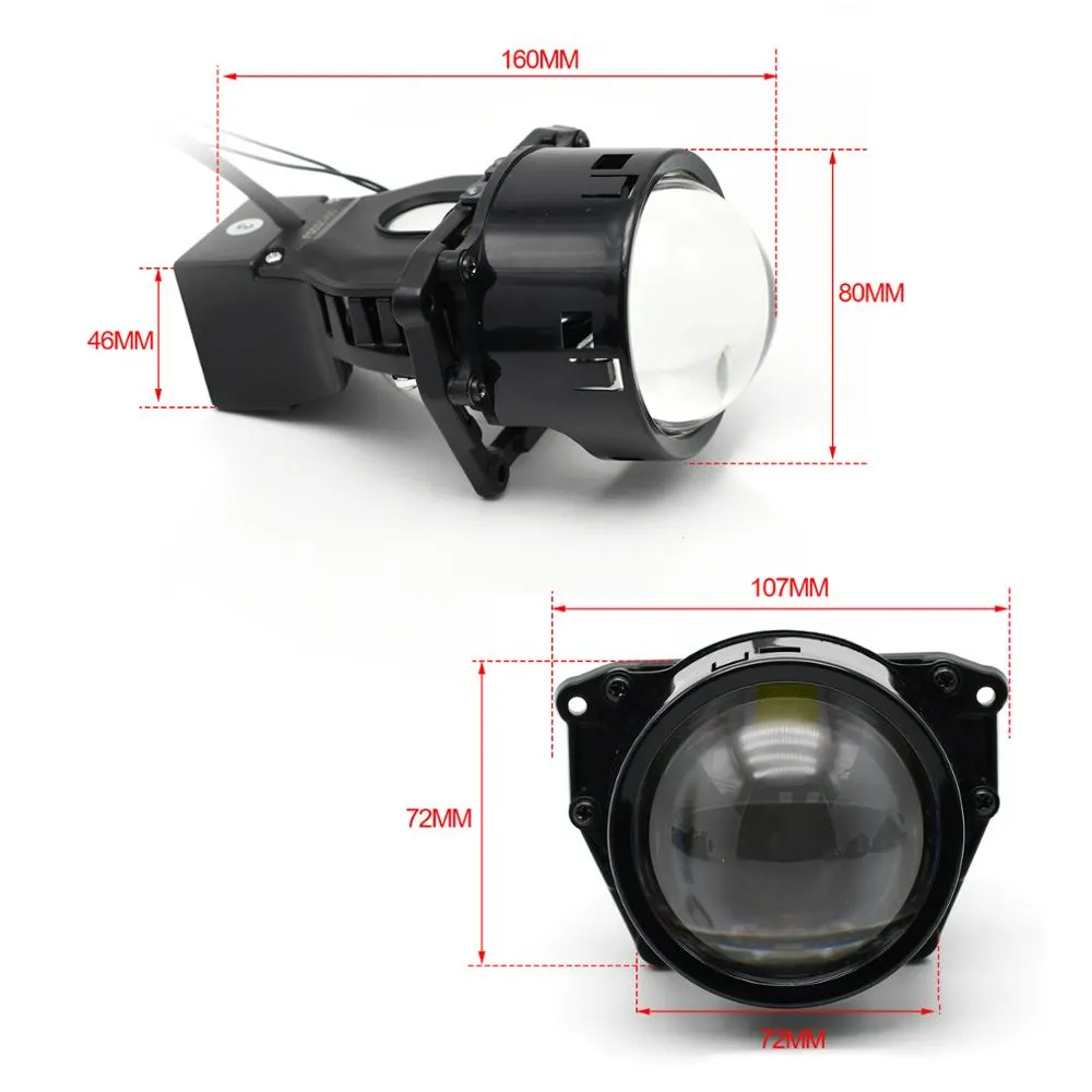 Hella 3R G5 Projector LED Lens Kit 3.0 50W Bi LED Lenses With Dual ...