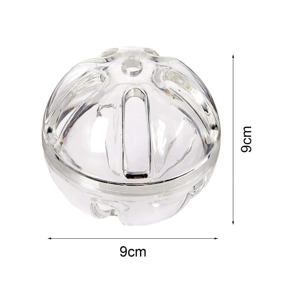 Pet Parrot Feeding Toy: Zip Lock Plastic Bell Chain Ball Cage With ...