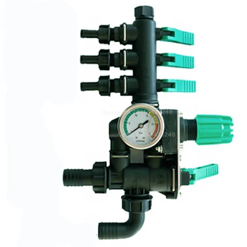 Hydraulic distributor agricultural sprayer with three or four way water ...