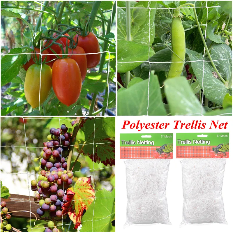 Heavy Duty Polyester Netting For Garden Plants Hydroponics Climbing Net ...