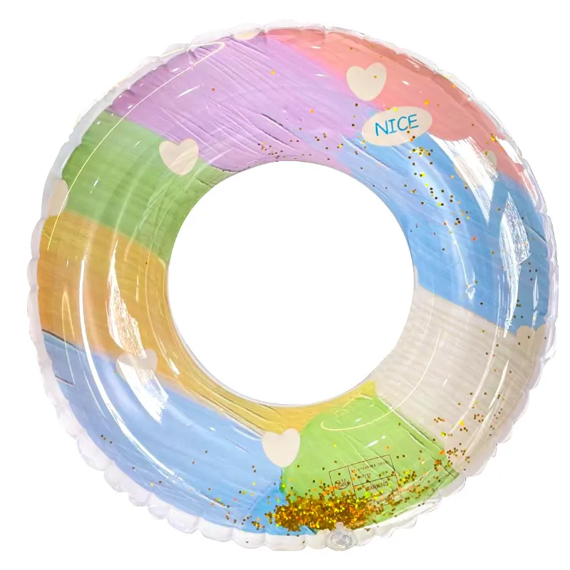 DHgate.com:Shimmering Sequined Inflatable Love Heart Swimming Ring for ...