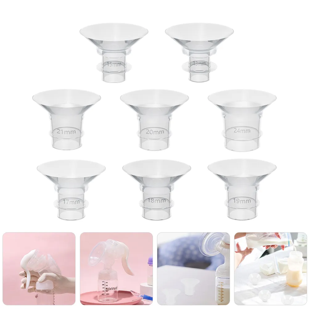 DHgate.com:8-Pack Wearable Breast Pump Inserts: 17mm & 21mm Soft Silica ...