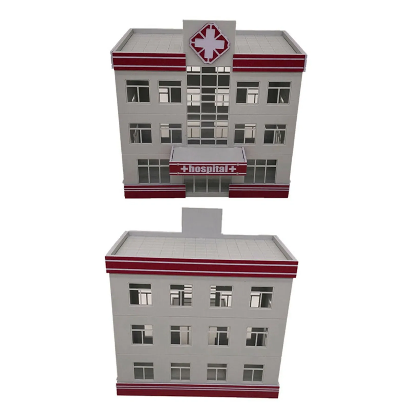 Modern Medical Centre Hospital Building Model Kit - HO Scale DIY ...