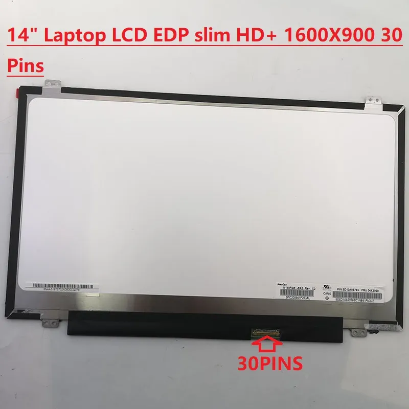 LED Display Panel Board: 14 Inch HD+ Laptop Replacement Screen - EDP 30 ...