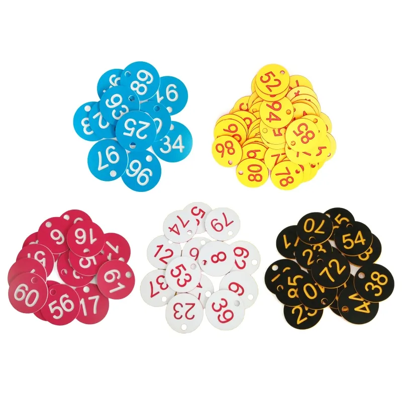 DHgate.com:Round Plastic Number Tags with Hole for Keyrings & Lanyards ...