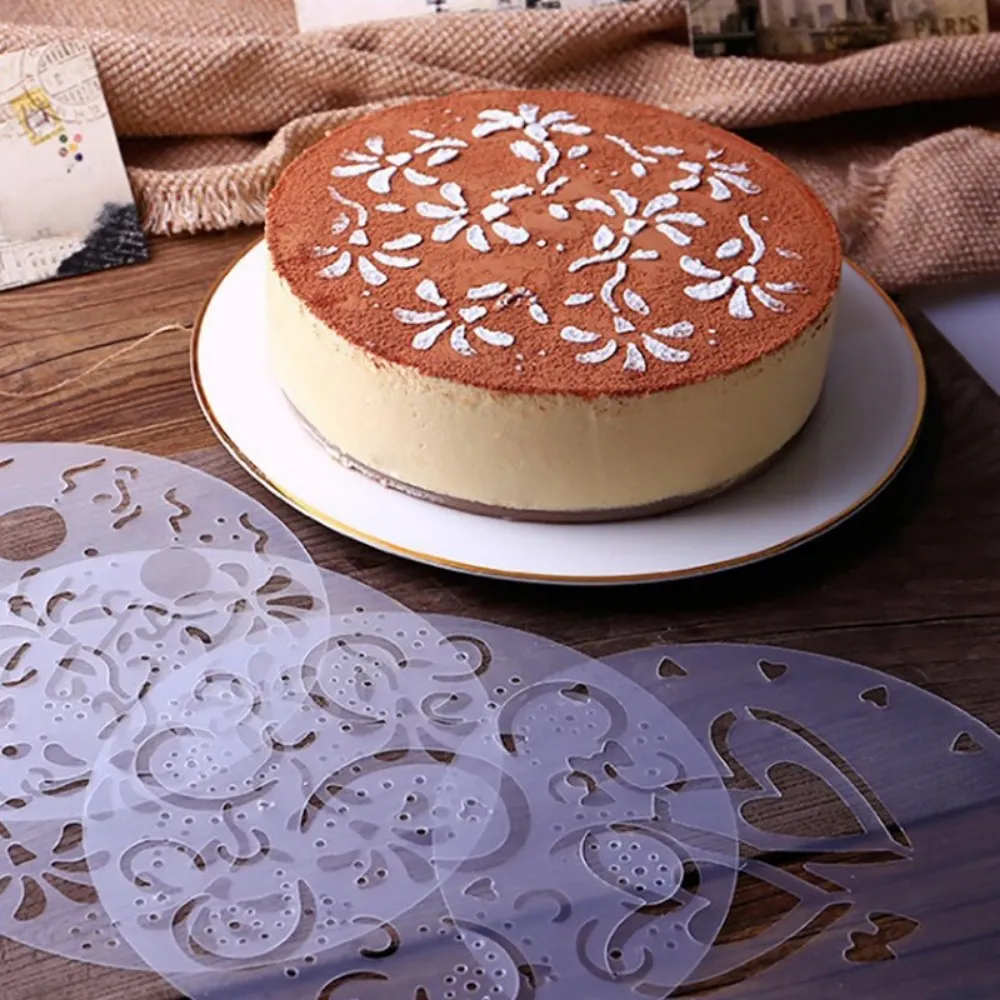 Plastic Cake Fondant Stencils Pastry Flower Spray Decorating Tools for ...