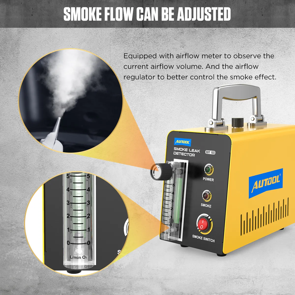 DHgate.com:AUTOOL SDT103 Car Smoke Leak Detector - Automotive Pipe Leakage Analyzer, Vacuum ...