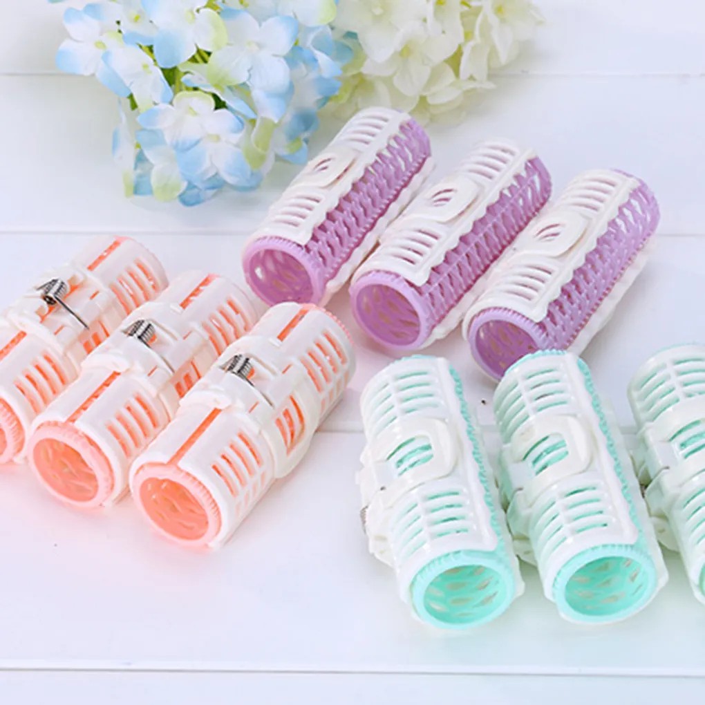 DHgate.com:3-Pack Mini Hair Curler Clips - Plastic DIY Hair Rollers for ...